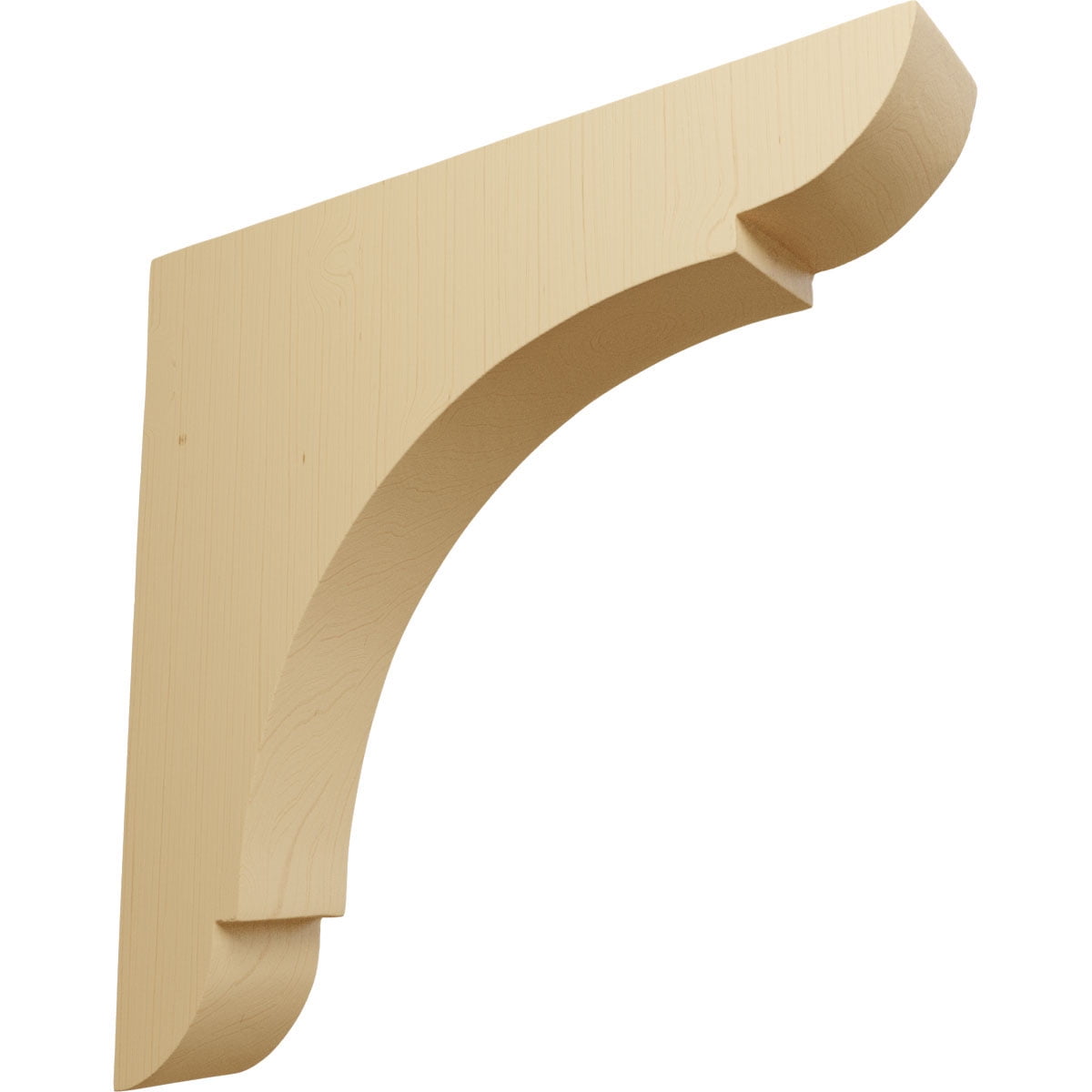 Ekena Millwork 1 3/4"W x 10"D x 10"H Large Olympic Wood Bracket, Alder ...