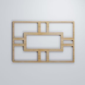 Ekena Millwork 39 "W x 23 3/8"H x 1/4"T Large Cameron Decorative ...