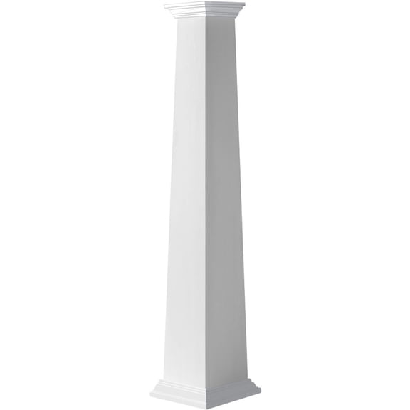 Ekena Millwork 12"W x 8'H Craftsman Classic Square Non-Tapered, Fluted ...
