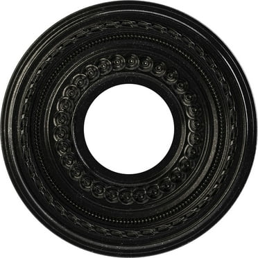 10"OD x 3 1/2"ID x 3/4"P Cole Thermoformed PVC Ceiling Medallion (Fits ...
