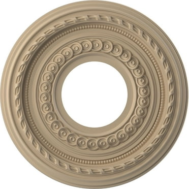 10"OD x 3 1/2"ID x 3/4"P Cole Thermoformed PVC Ceiling Medallion (Fits ...