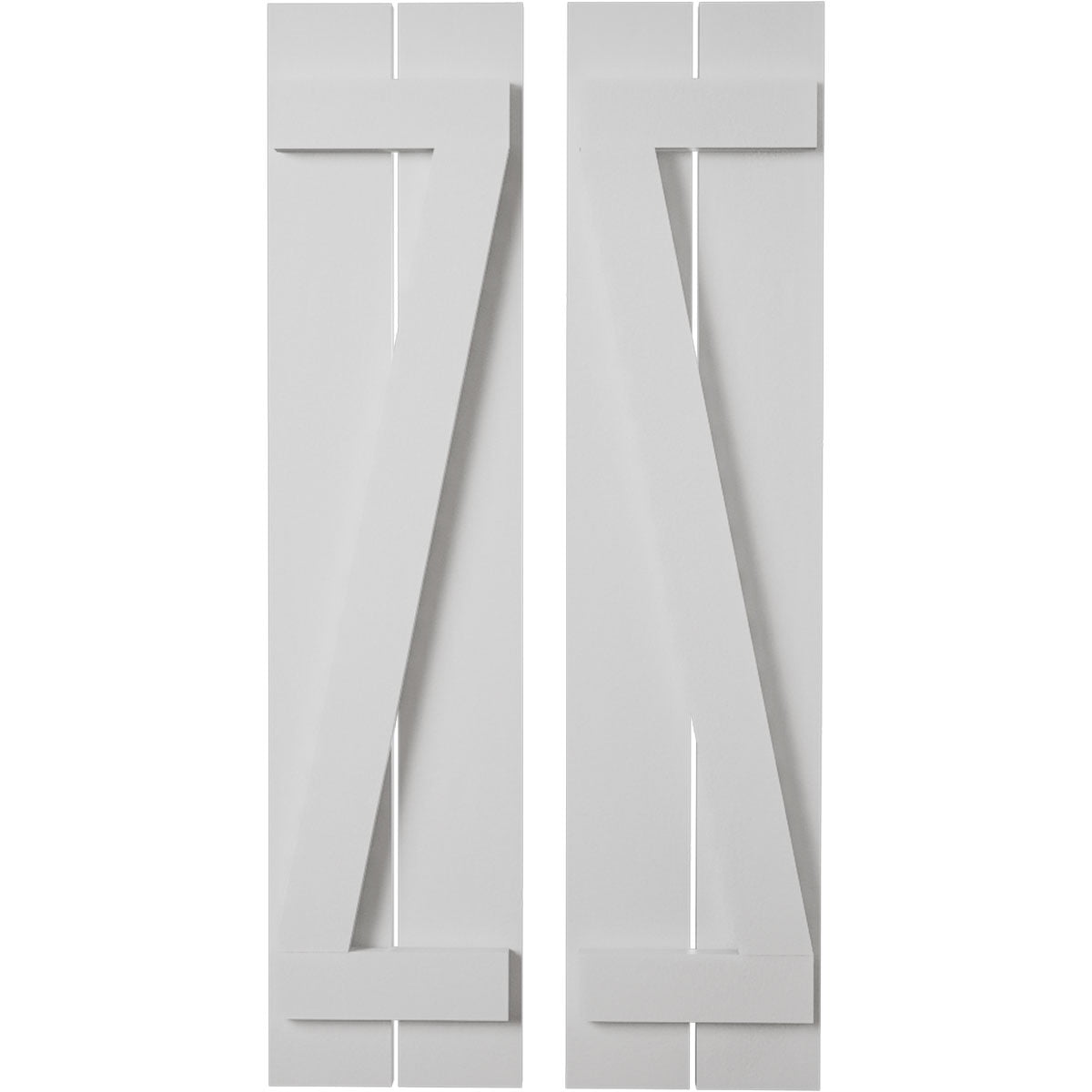 Ekena Millwork 11 1/2"W x 82"H Rustic Two Board Spaced Board-n-Batten ...