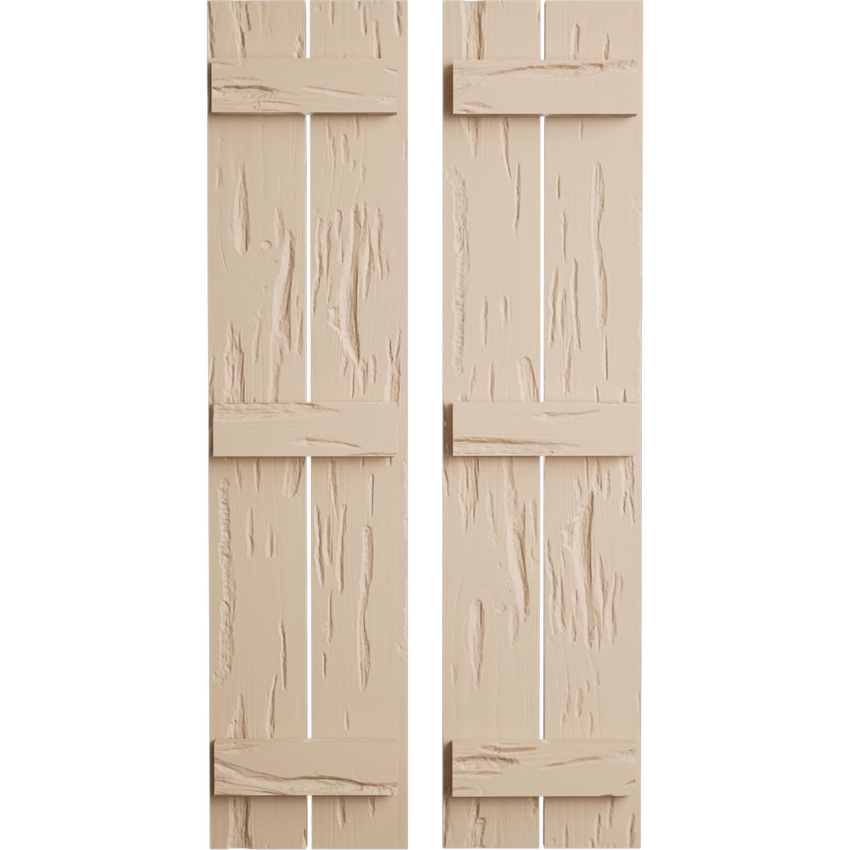 Ekena Millwork 11 1/2"W x 86"H Rustic Two Board Spaced Board-n-Batten ...