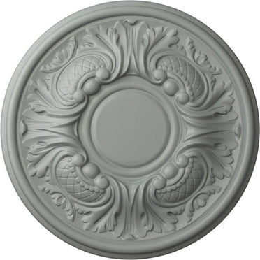 10"OD x 3 1/2"ID x 3/4"P Baltimore Thermoformed PVC Ceiling Medallion ...