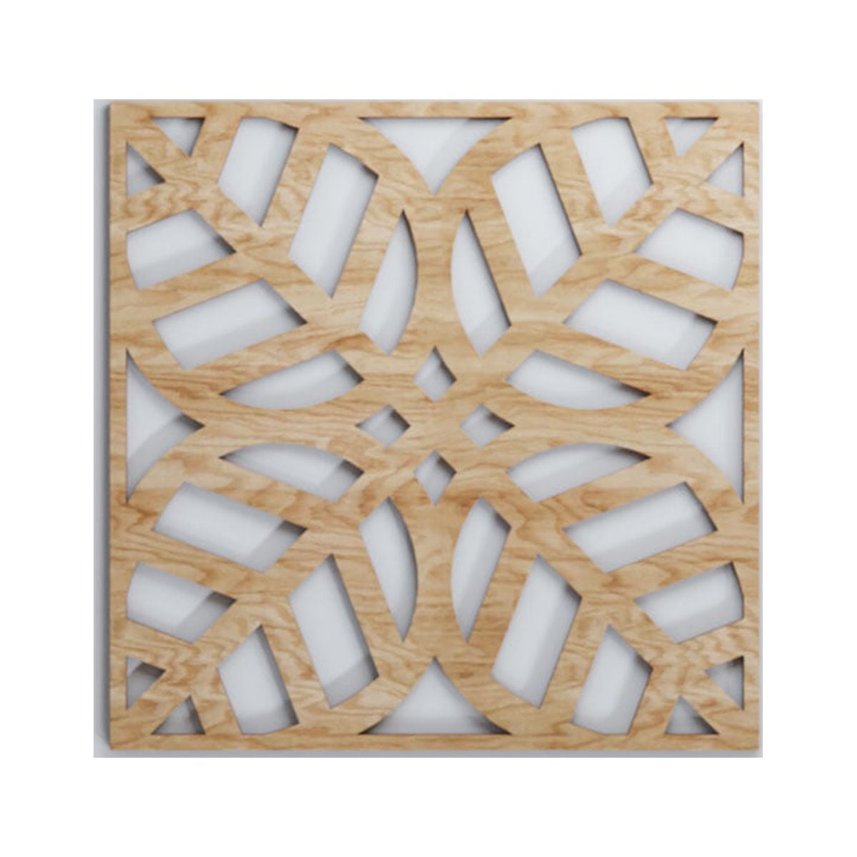Ekena Millwork 11 3/8"W x 11 3/8"H x 1/4"T Small Garland Decorative ...
