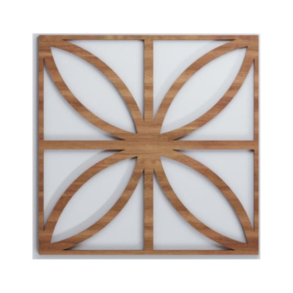 Ekena Millwork 39 "W x 23 3/8"H x 1/4"T Large Cameron Decorative ...