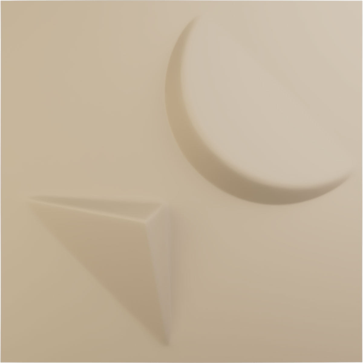 Ekena Millwork 11 7/8"W x 11 7/8"H Apollo EnduraWall Decorative 3D Wall ...