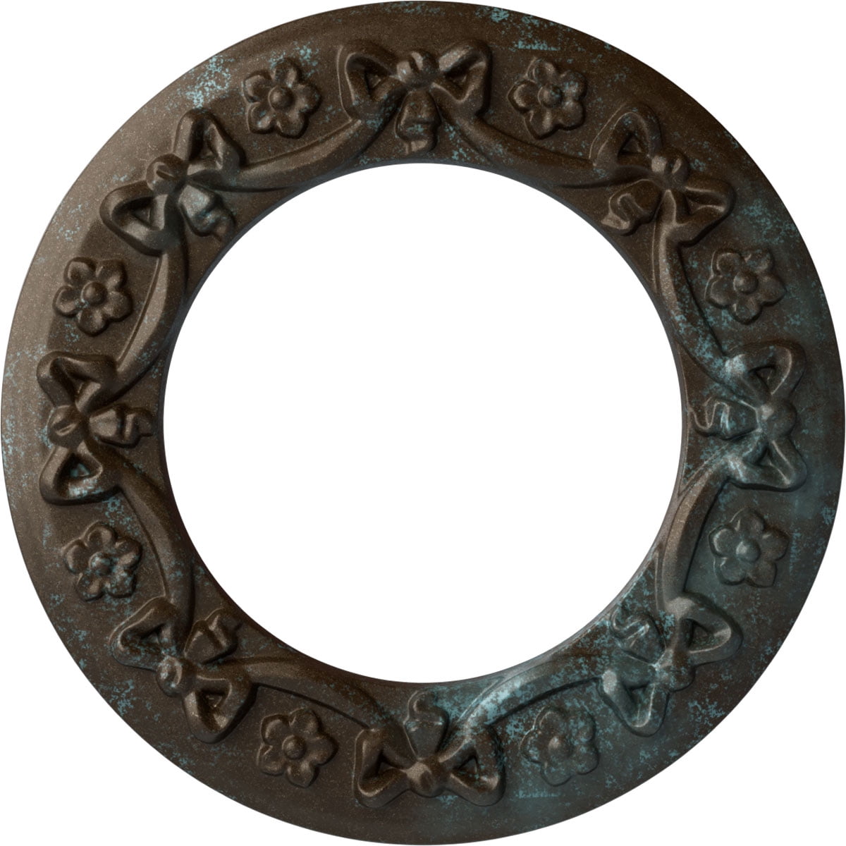 Ekena Millwork 12 1/4"OD x 7 1/2"ID x 7/8"P Ribbon with Bow Ceiling ...