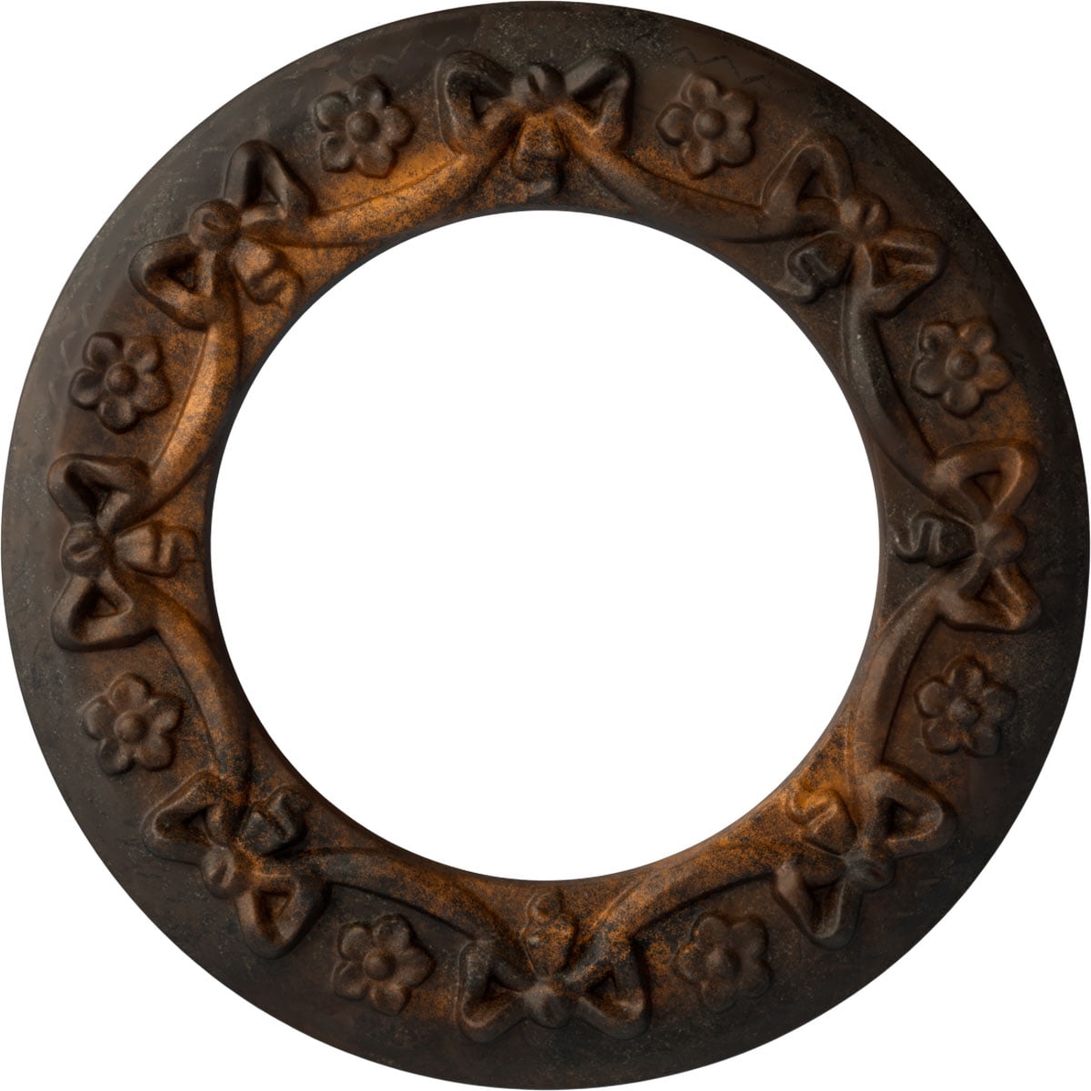 Ekena Millwork 12 1/4"OD x 7 1/2"ID x 7/8"P Ribbon with Bow Ceiling ...