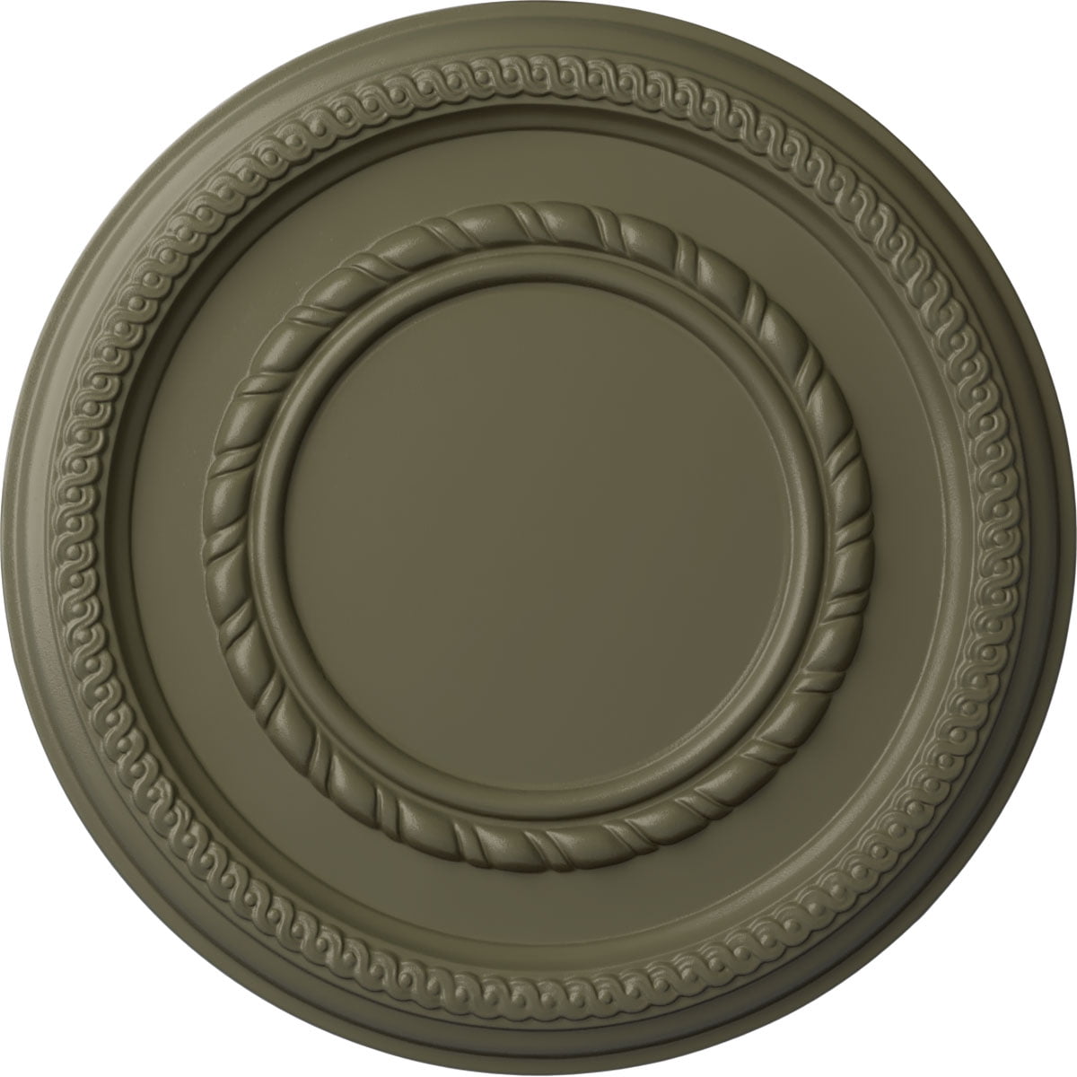 Ekena Millwork 12 5/8"OD x 1 1/8"P Federal Roped Small Ceiling ...