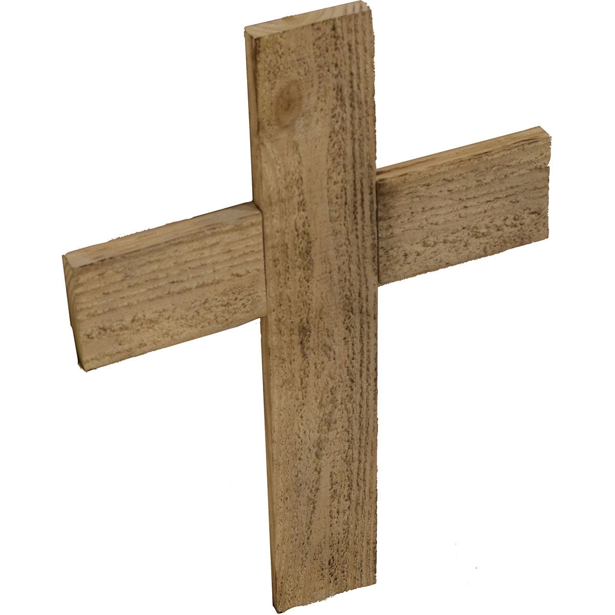 Ekena Millwork 12"W x 16"H x 1 1/2"D Vintage Farmhouse Cross, Barnwood ...