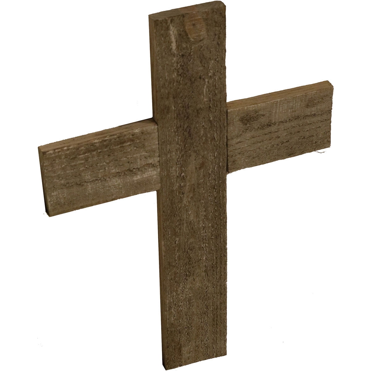 Ekena Millwork 12"W x 16"H x 3/4"D Vintage Farmhouse Cross, Barnwood ...