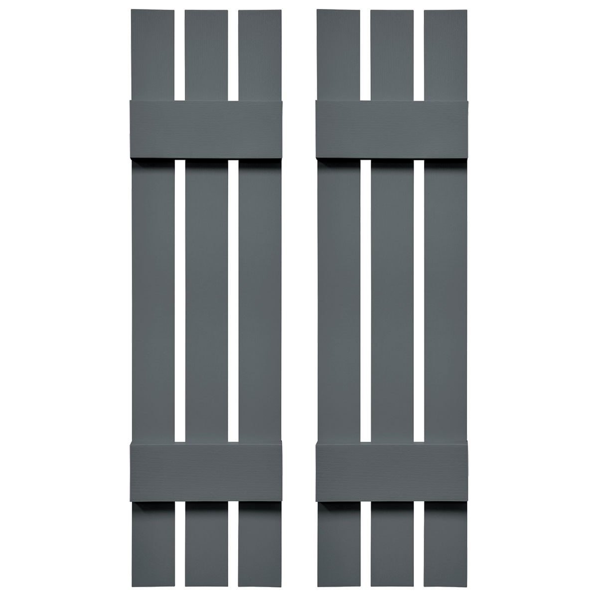 Ekena Millwork 12 in. W x 43 in. H Builders Edge, Standard Three Board ...