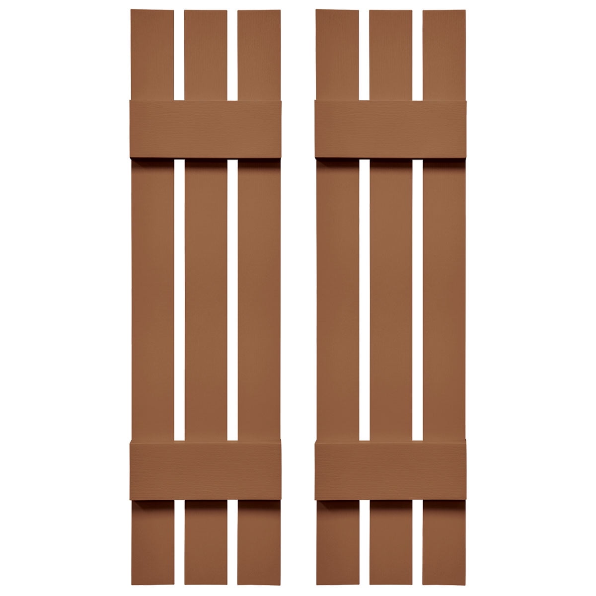 Ekena Millwork 12 in. W x 43 in. H Builders Edge, Standard Three Board ...