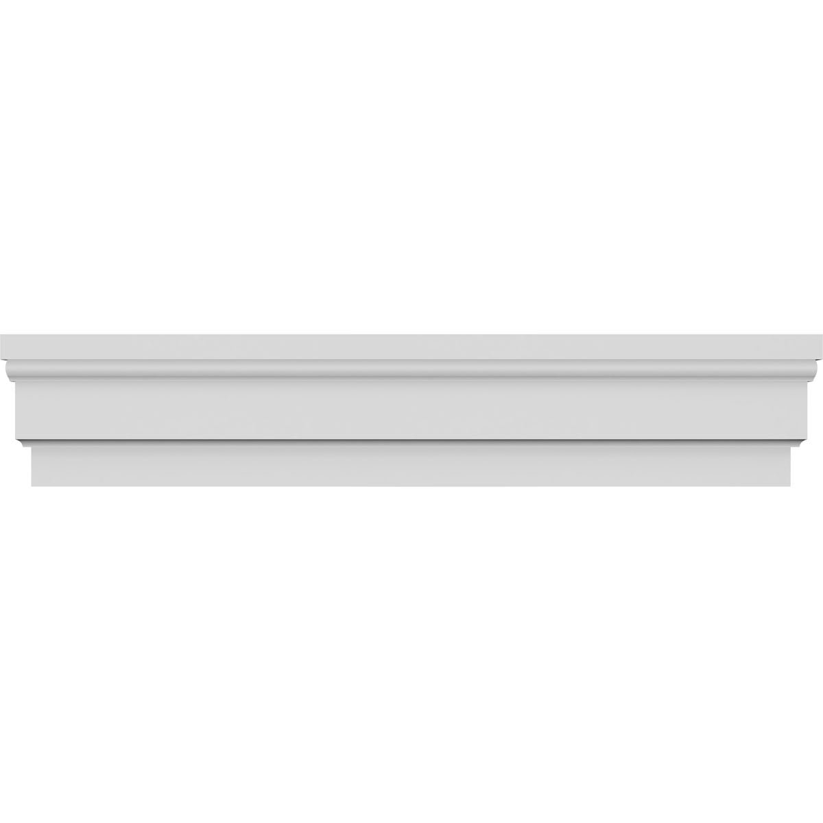 Ekena Millwork 129" Bottom Width x 133 5/8" Top Width x 12 7/8"H x 1 1/ ...