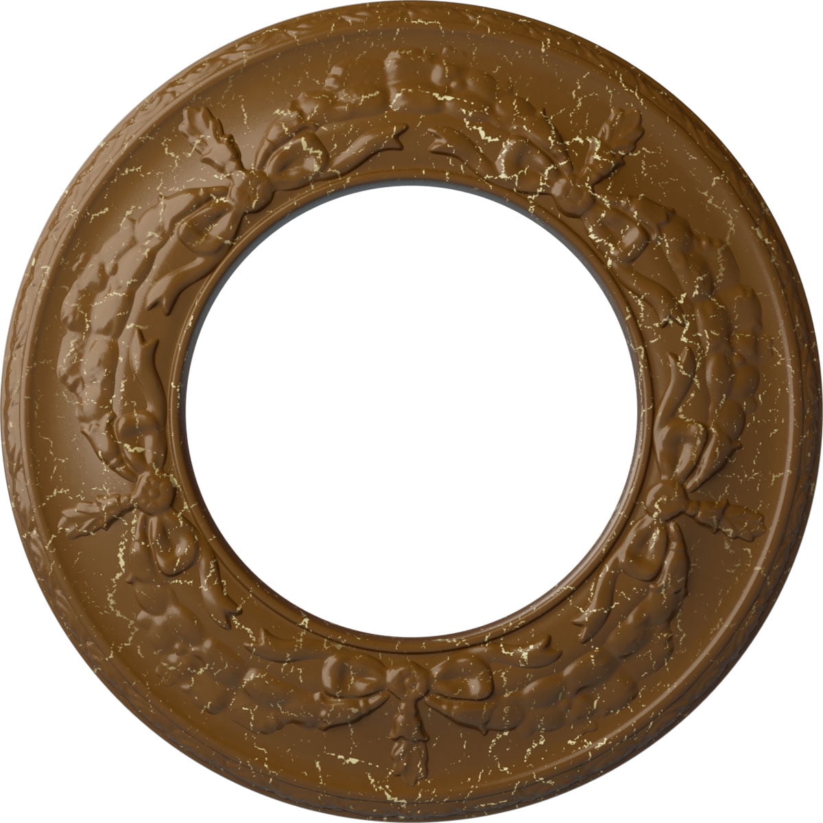 Ekena Millwork 13 1/4"OD x 7 1/8"ID x 7/8"P Salem Ceiling Medallion ...