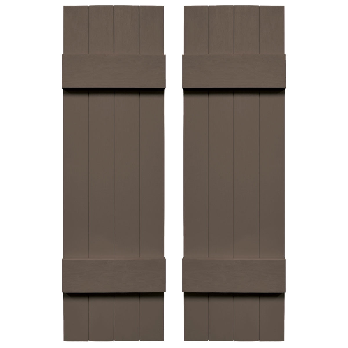 Ekena Millwork 14 in. W x 51 in. H Builders Edge, Standard Four Board ...