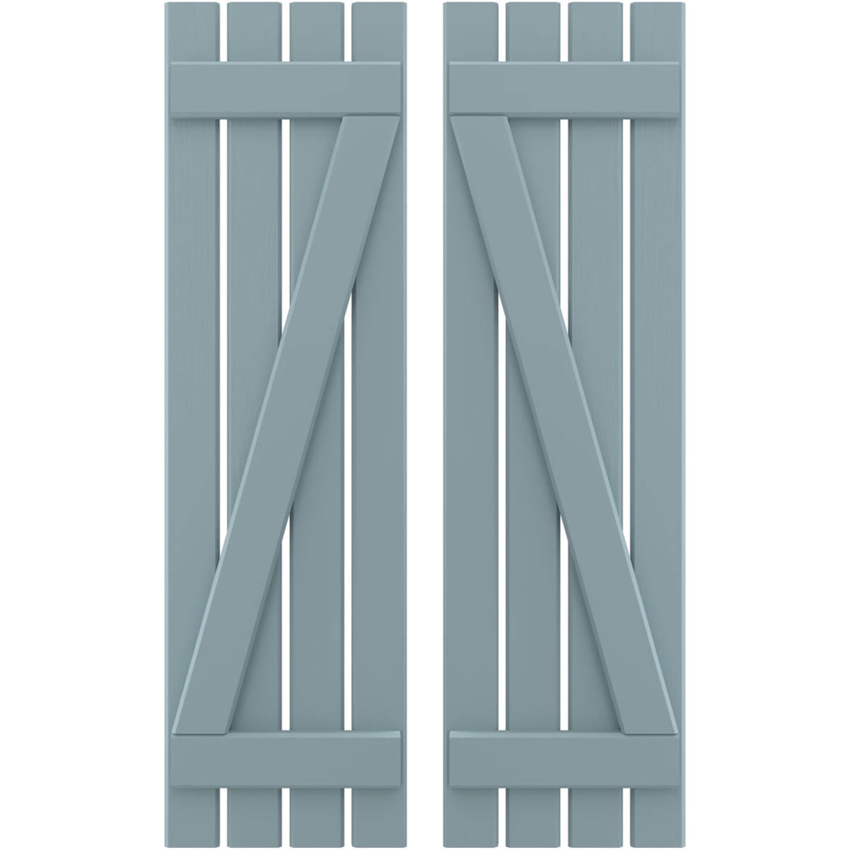 Ekena Millwork 15 1/2"W x 71"H Americraft Four Board (2 Batten ...