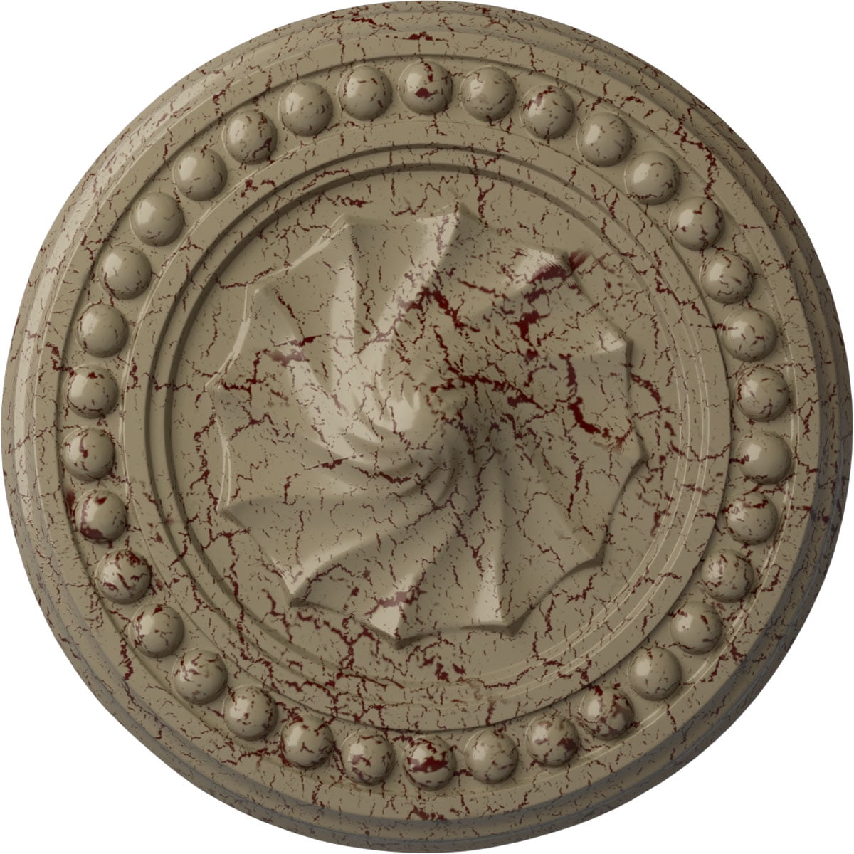 Ekena Millwork 15 3/4"OD x 2"P Foster Shell Ceiling Medallion (Fits ...