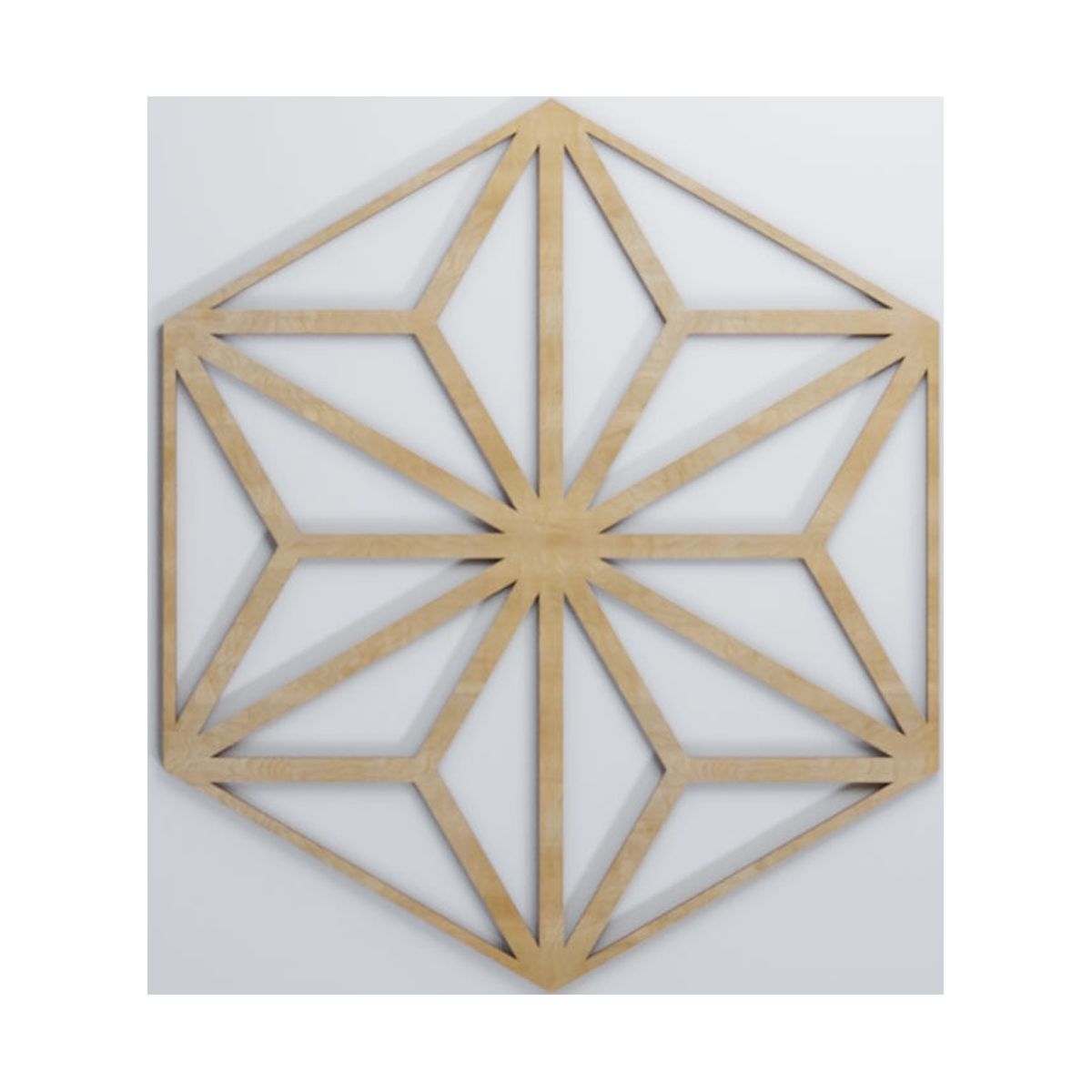 Ekena Millwork 15 3/8"W x 17 3/4"H x 1/4"T Medium Hampton Decorative ...