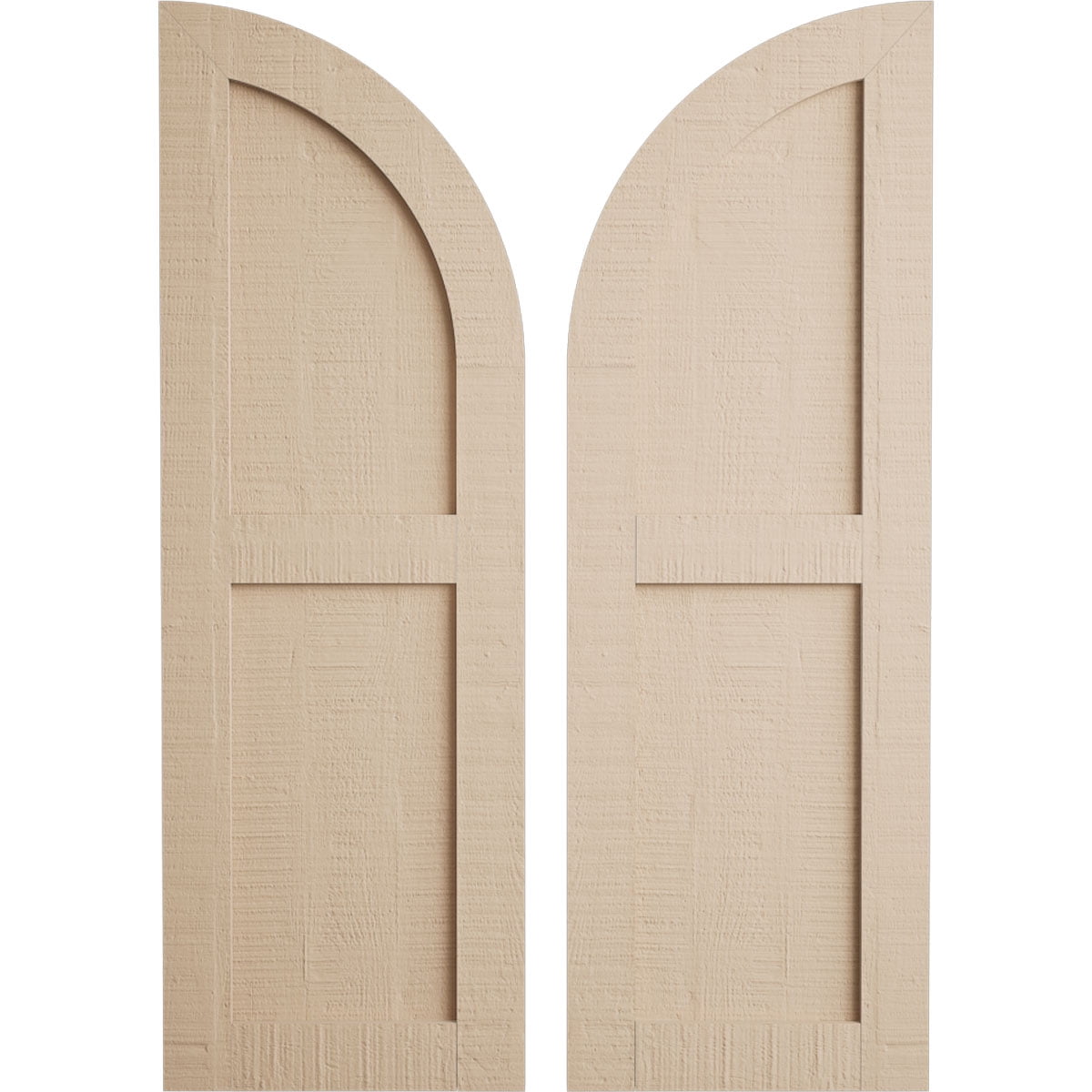 Ekena Millwork 15"W x 36"H (21" Low Side) Timberthane Rough Cedar Two ...