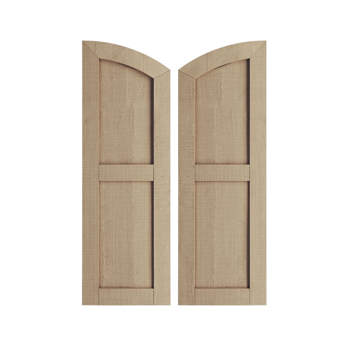 Ekena Millwork 15"W x 36"H (31" Low Side) Timberthane Rough Cedar Two ...