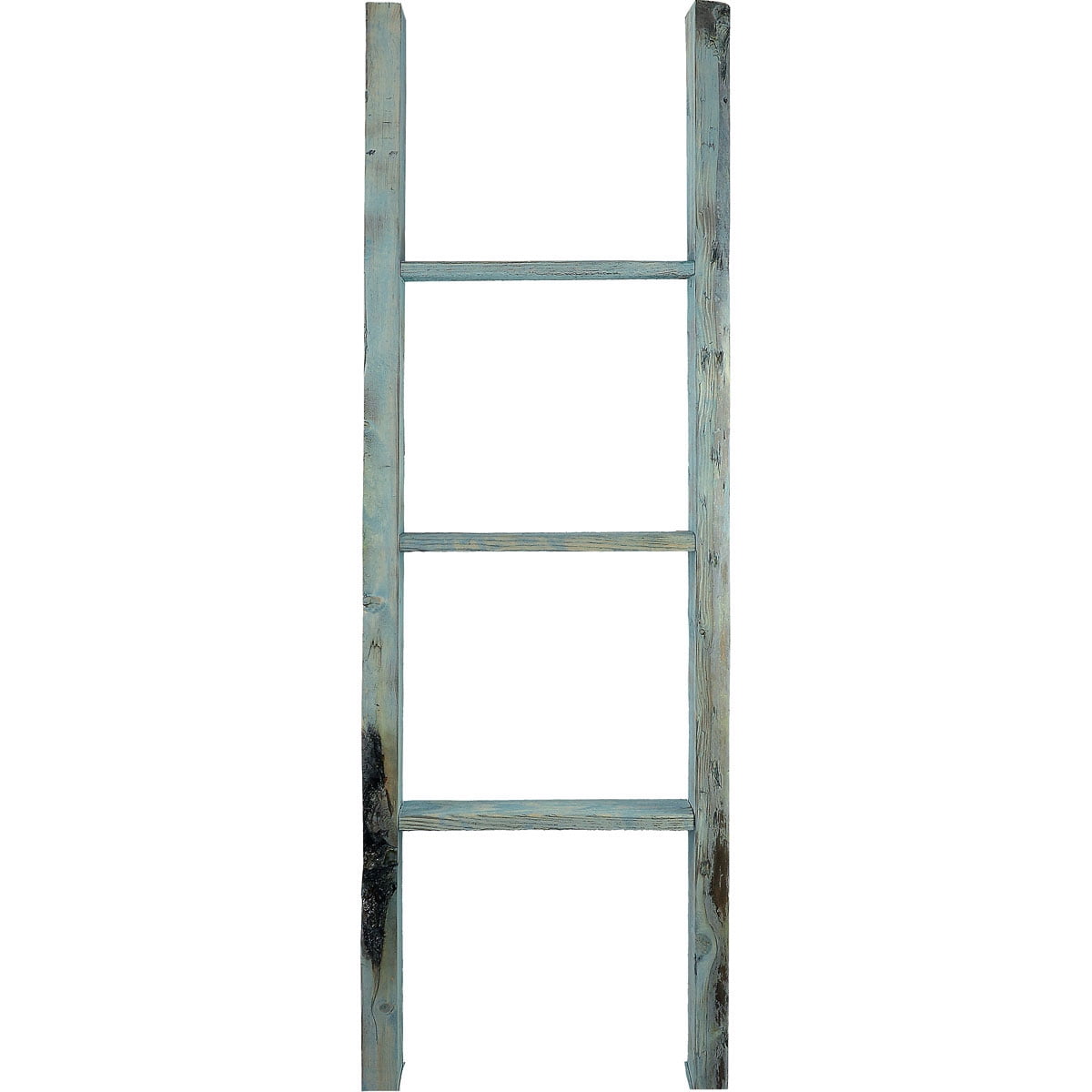 Ekena Millwork 15"W x 48"H x 3 1/2"D Vintage Farmhouse 3 Rung Ladder ...