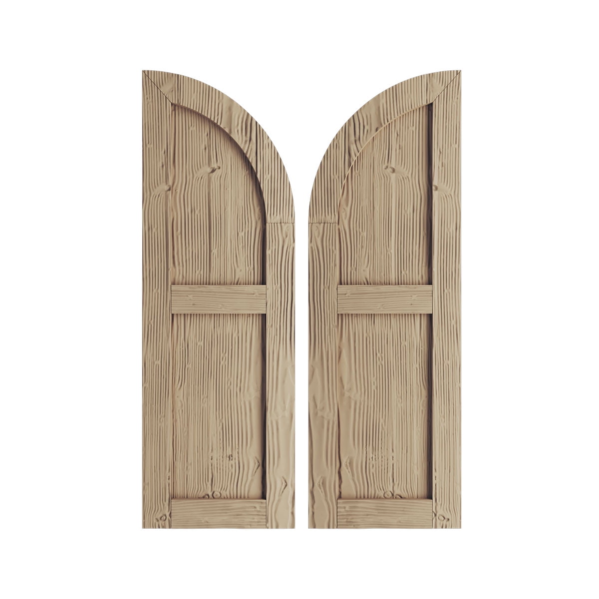 Ekena Millwork 15"W x 80"H (65" Low Side) Timberthane Sandblasted Two ...