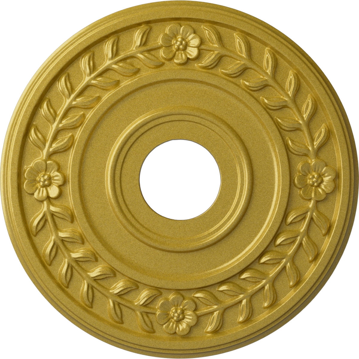 Ekena Millwork 16 1/4"OD x 3 5/8"ID x 1"P Wreath Ceiling Medallion ...