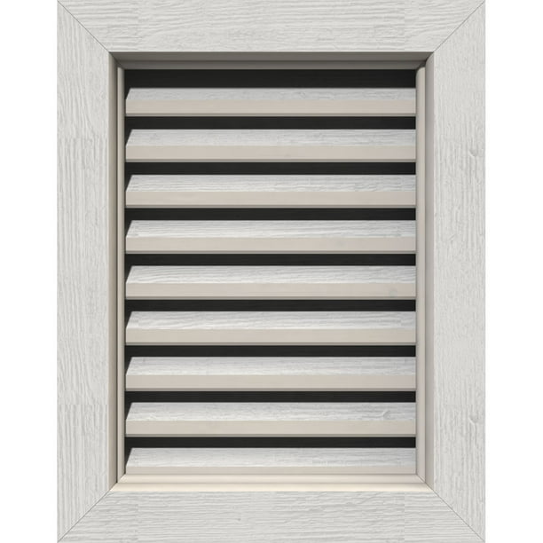 Ekena Millwork 16"W x 12"H Rectangle Gable Vent (21"W x 17"H Frame Size ...