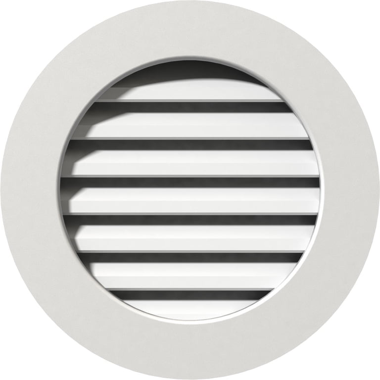 Paintable Plastic Vent Ekena Millwork Octagonal PVC Gable Vent - 20x20 ...