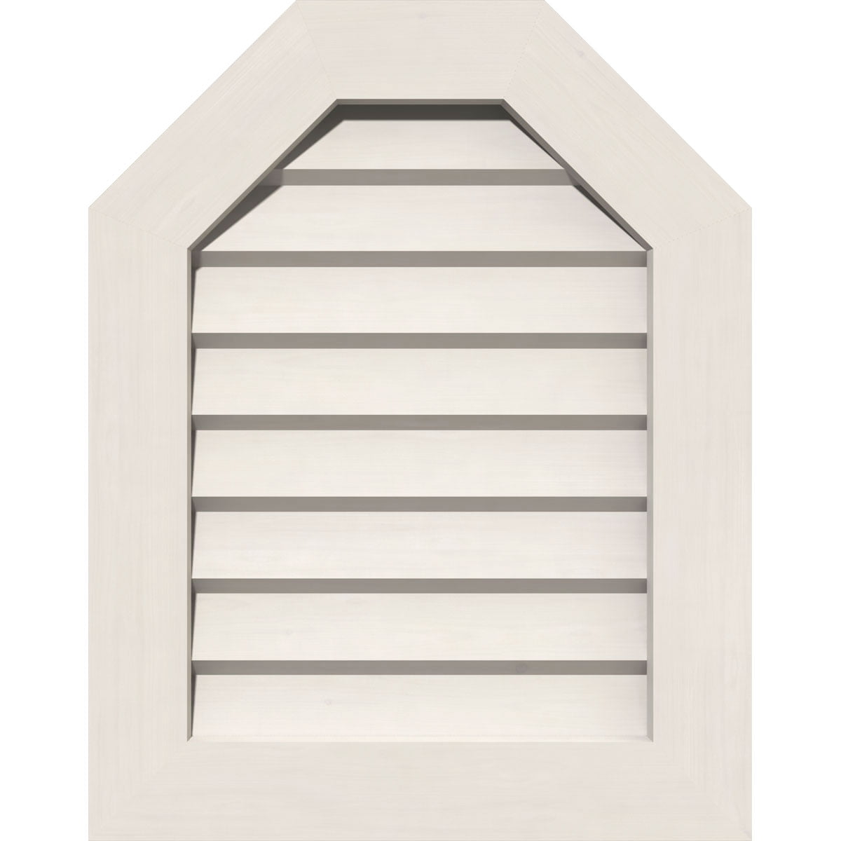 Ekena Millwork 16"W x 18"H Octagonal Top Gable Vent (21"W x 23"H Frame ...