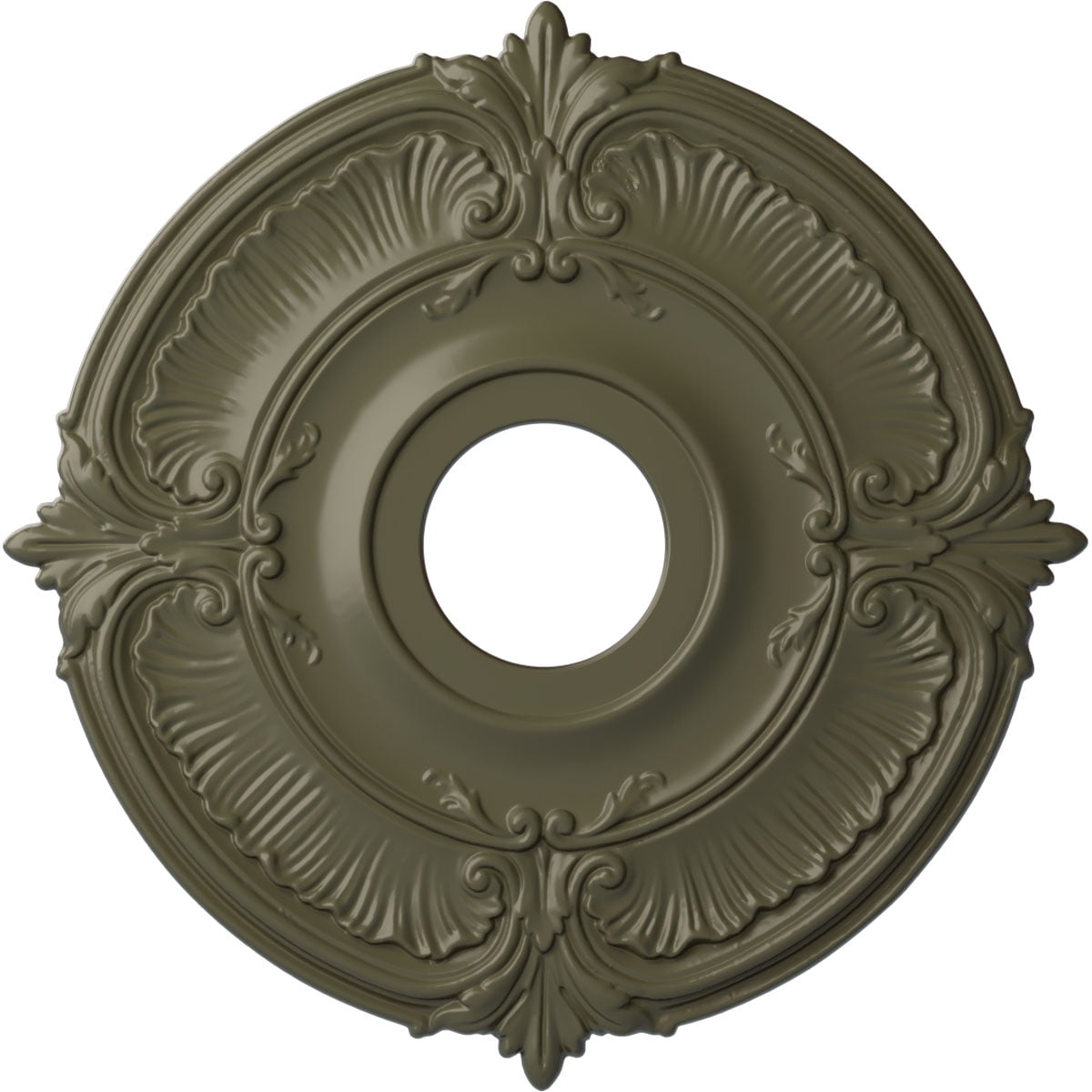 Ekena Millwork 18"OD x 4"ID x 5/8"P Attica Ceiling Medallion (Fits ...