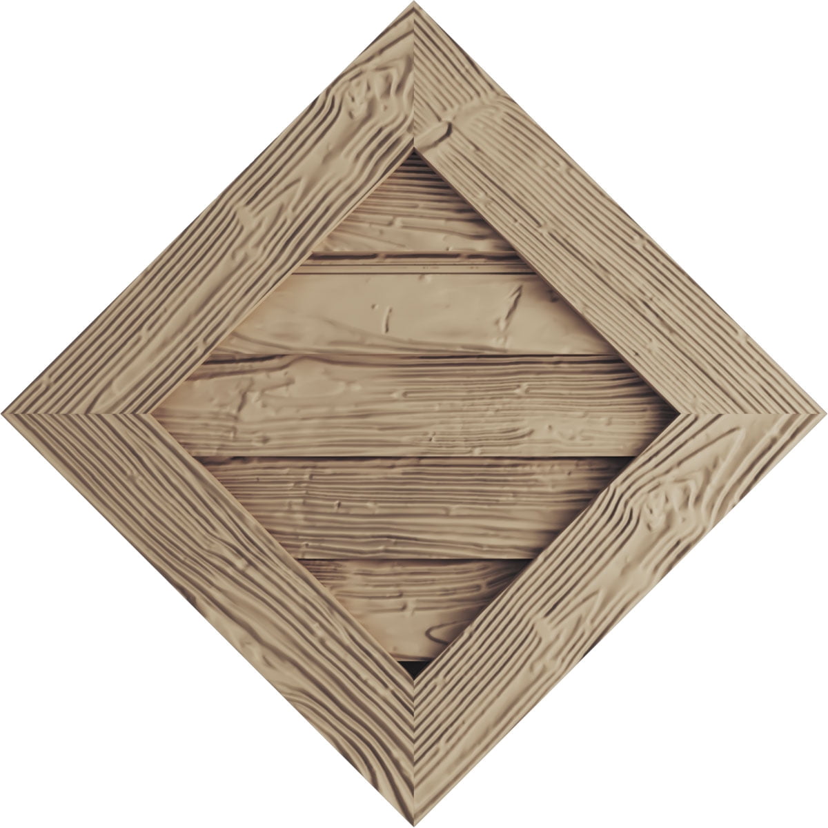 Ekena Millwork 18"W x 18"H Timberthane Sandblasted Diamond Faux Wood ...