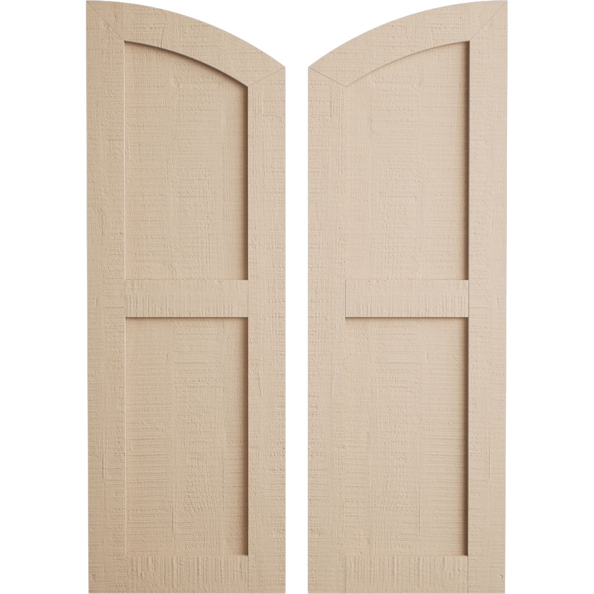 Ekena Millwork 18"W x 76"H (70" Low Side) Timberthane Rough Cedar Two ...