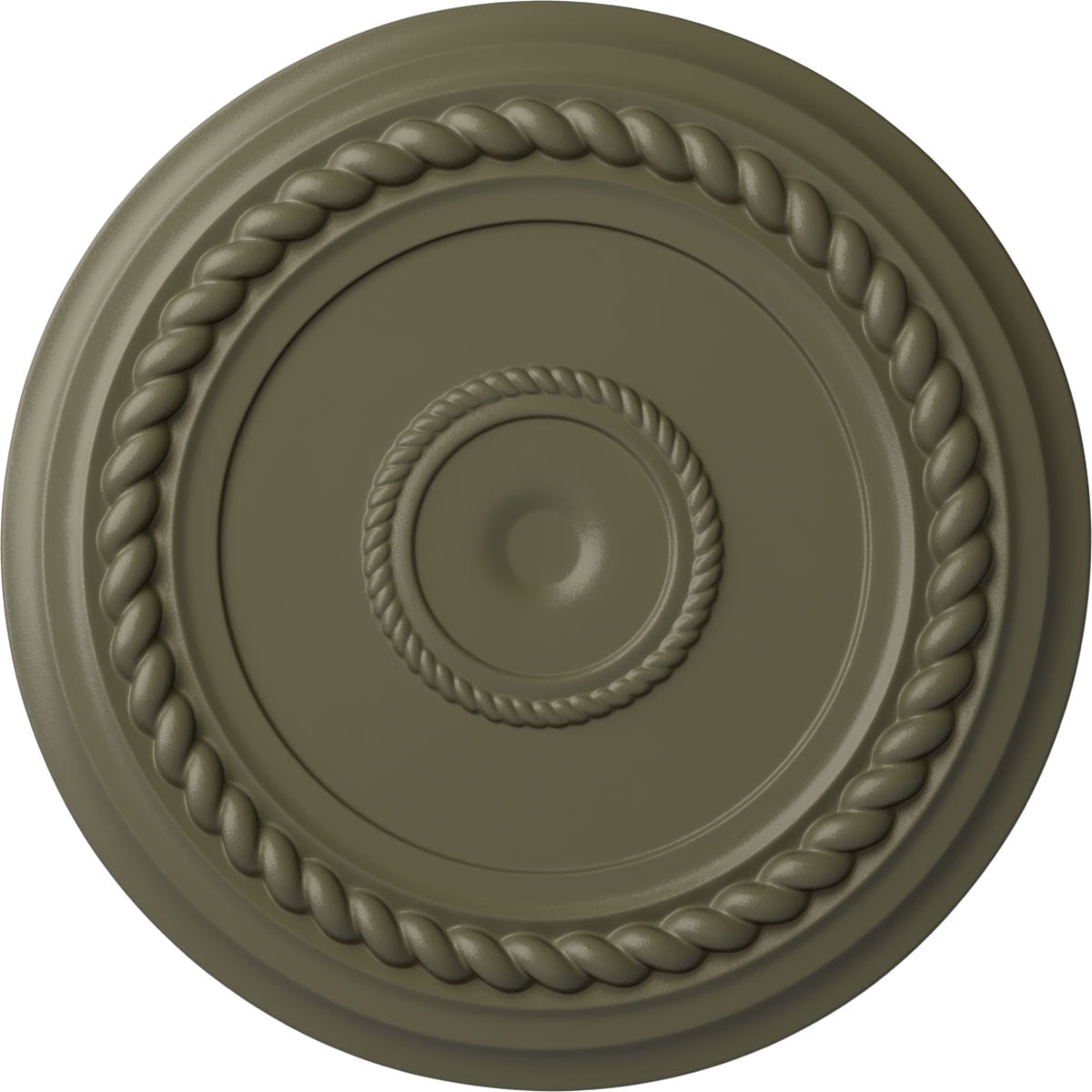 Ekena Millwork 19 5/8"OD x 1 1/2"P Alexandria Rope Ceiling Medallion ...