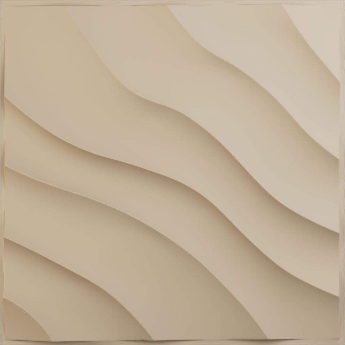 Ekena Millwork 19 5/8"W x 19 5/8"H Modern Wave EnduraWall Decorative 3D ...