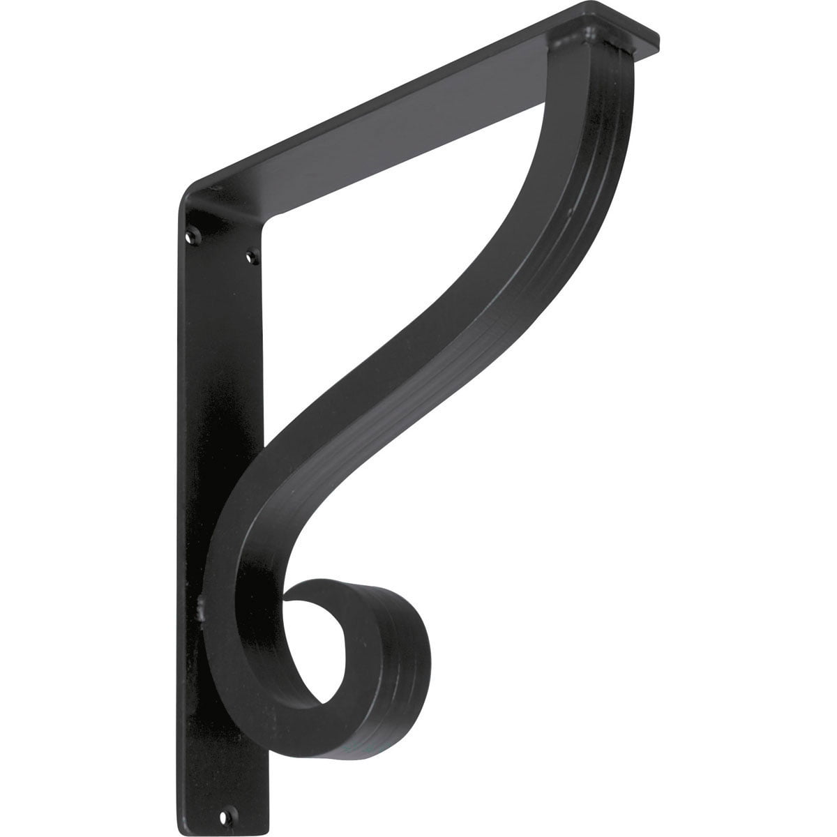 Ekena Millwork 2"W x 10"D x 12"H Ashford Triple, Wrought Iron Bracket ...