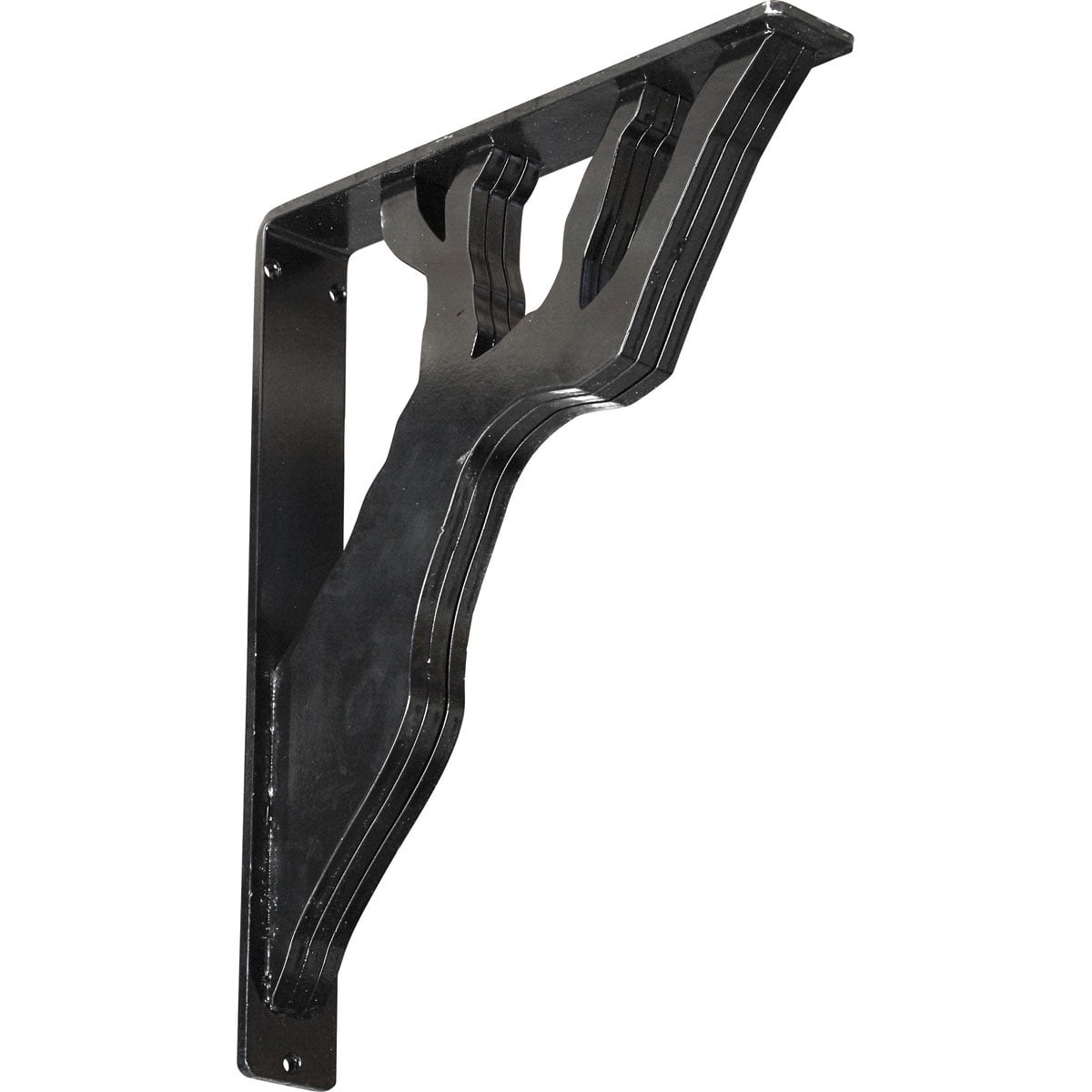 Ekena Millwork 2"W x 12"D x 15"H Damon Wrought Iron Bracket, (Triple ...
