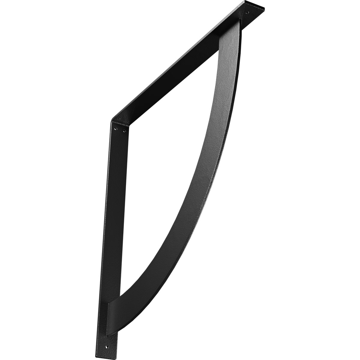 Ekena Millwork 2"W x 24"D x 24"H Bulwark Steel Bracket, Hammered Silver ...