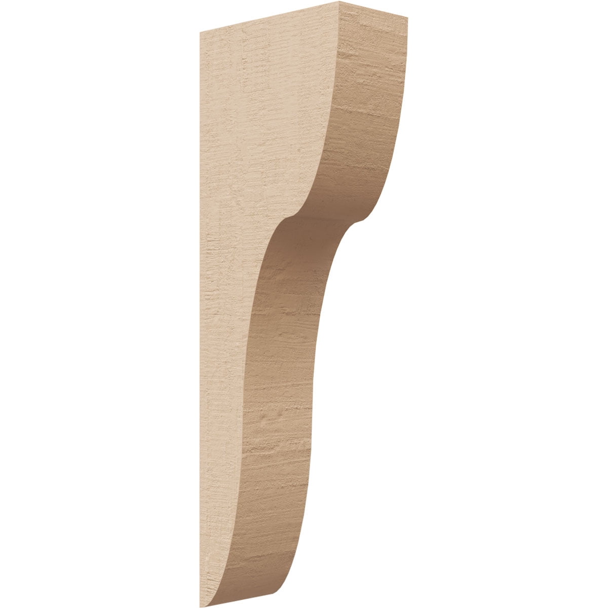 2"W x 4"D x 12"H Thin Carmel Rough Cedar Woodgrain TimberThane Corbel ...