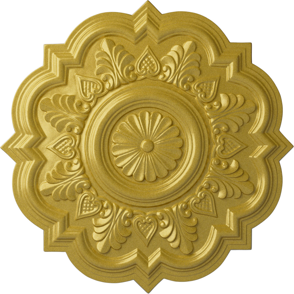 Ekena Millwork 20 1/4"OD x 1 1/2"P Deria Ceiling Medallion (Fits ...
