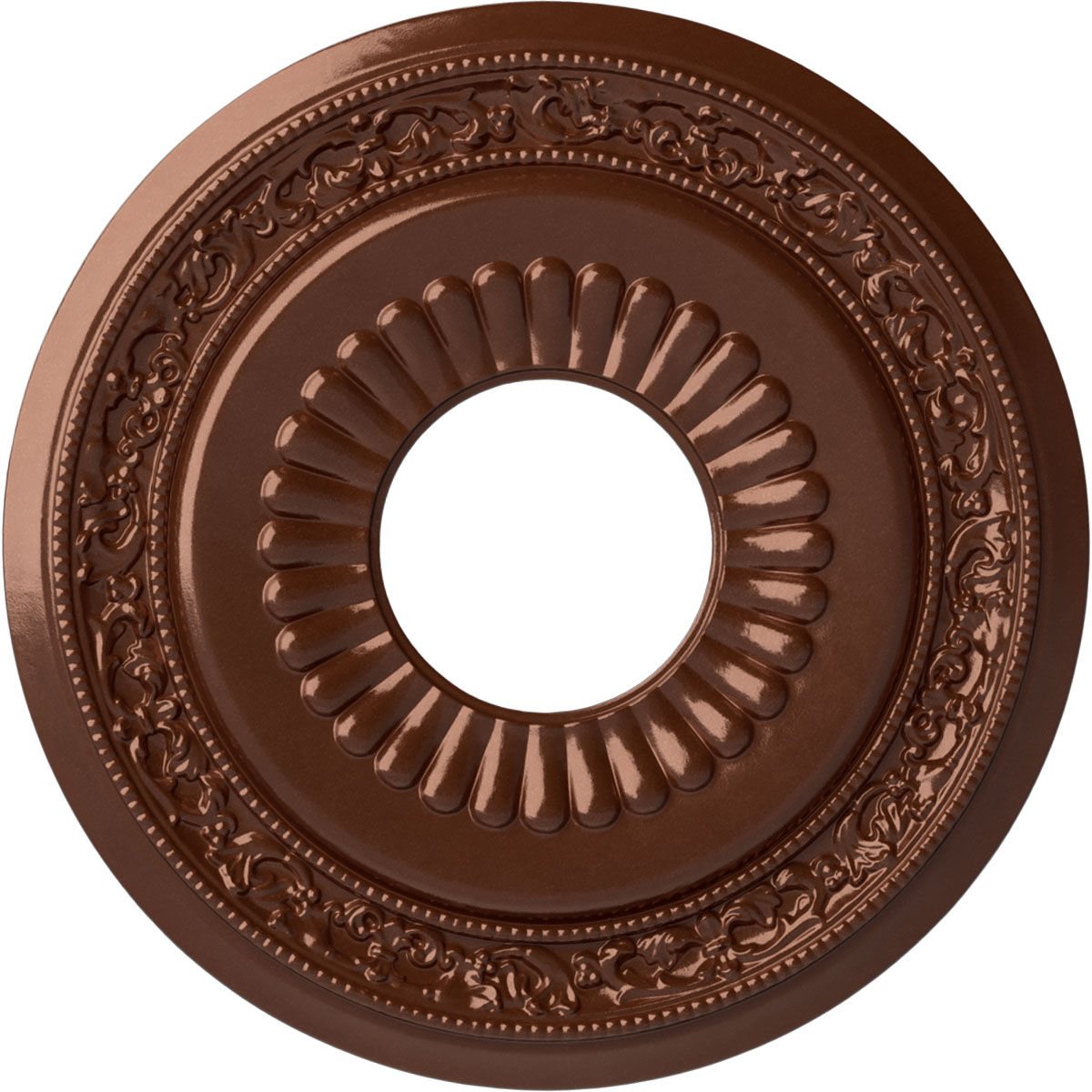 Ekena Millwork 20 5/8"OD x 6 1/4"ID x 1 3/8"P Lauren Ceiling Medallion ...