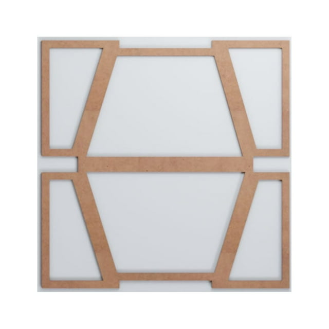 Ekena Millwork 23 3/8"W x 23 3/8"H x 1/4"T Large Greeley Decorative ...