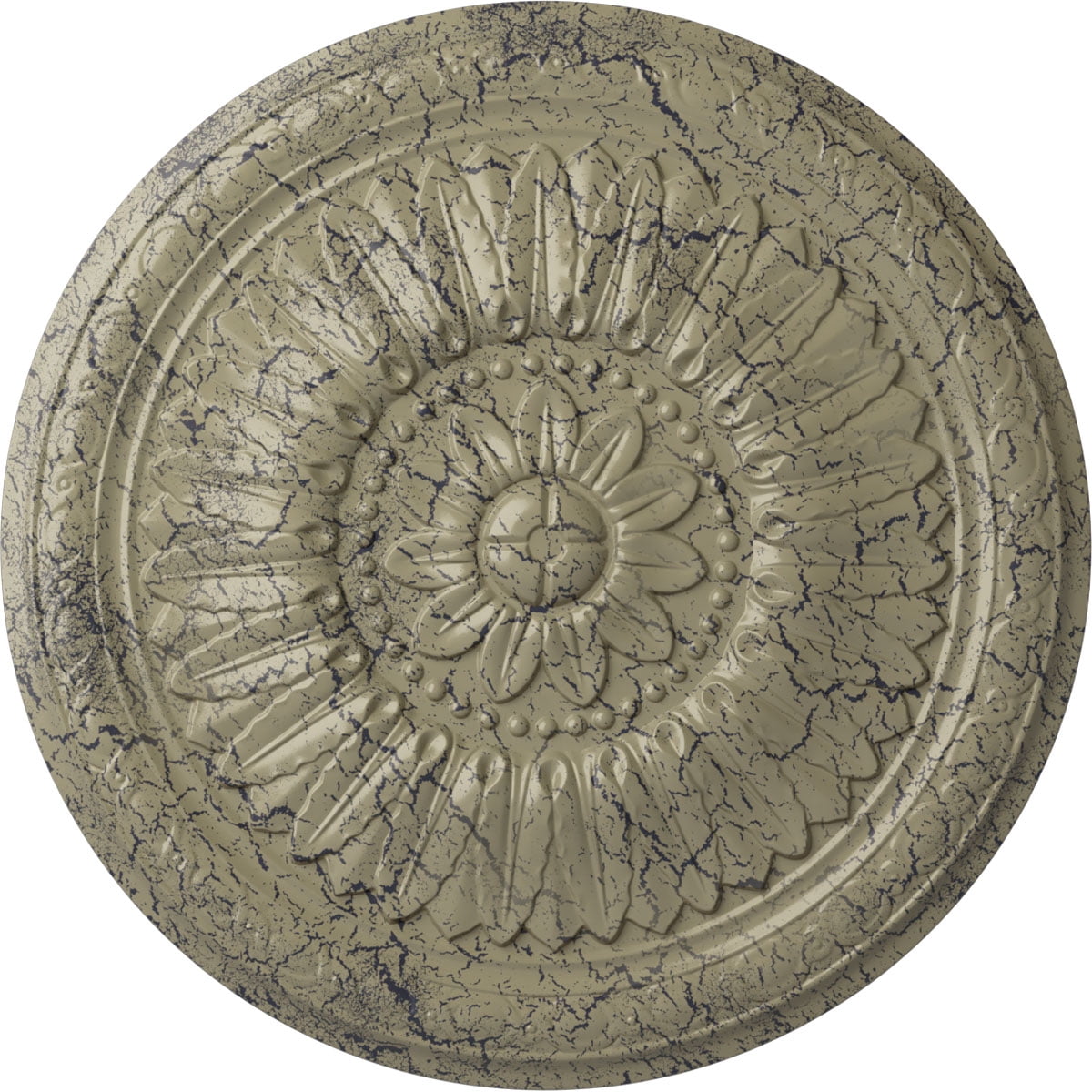 Ekena Millwork 24"OD x 1 5/8"P Temple Ceiling Medallion (Fits Canopies ...
