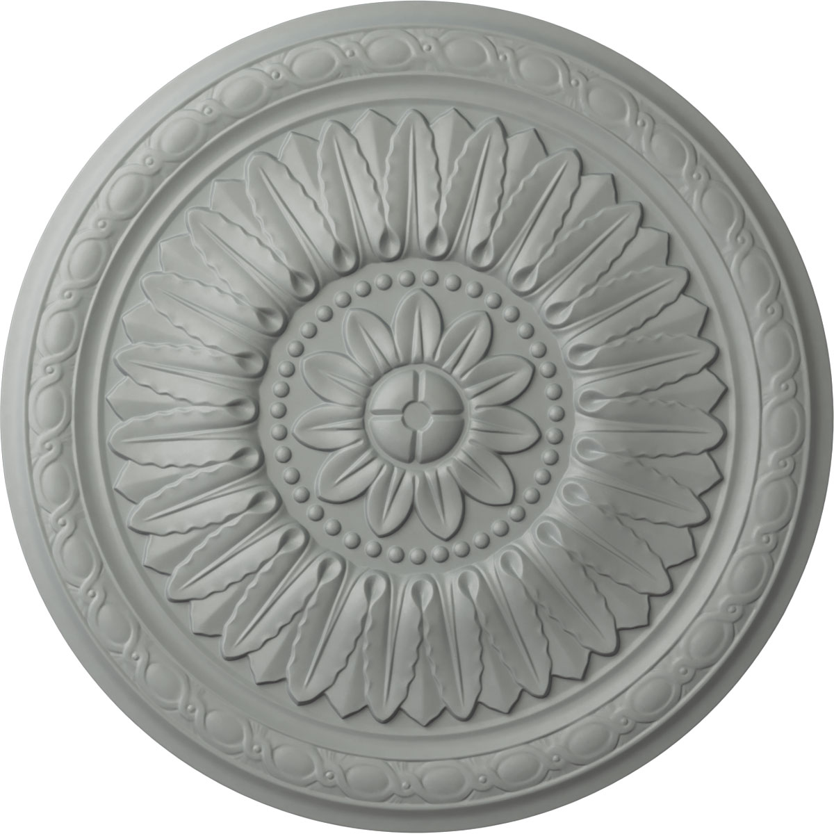 Ekena Millwork 24"OD x 1 5/8"P Temple Ceiling Medallion (Fits Canopies ...