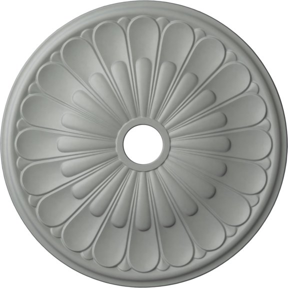 26"OD x 3 1/8"ID x 1 1/2"P Traditional with Acanthus Leaves Ceiling ...