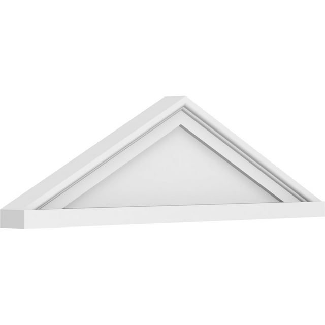 Ekena Millwork 26"W x 7-1/2"H x 2"P (Pitch 6/12) Peaked Cap Smooth ...