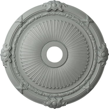 10"OD x 3 1/2"ID x 3/4"P Baltimore Thermoformed PVC Ceiling Medallion ...