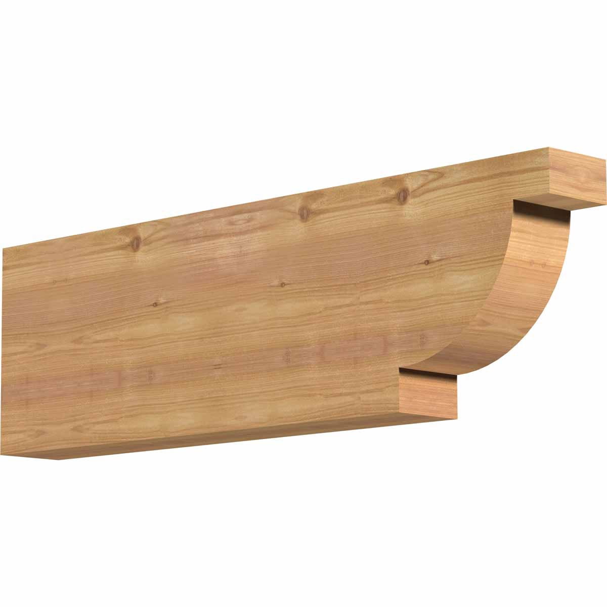 Ekena Millwork 3 1/2"W x 10"H x 32"L Alpine Smooth Rafter Tail, Western ...